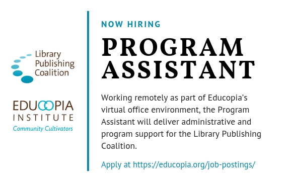 Library Publishing Coalition | Academic & Research Libraries Engaged in ...